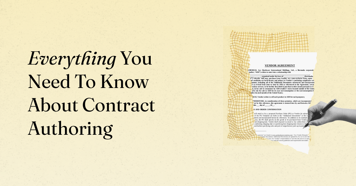 What Is Contract Authoring?